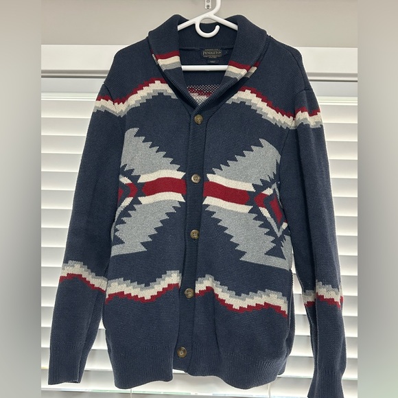 Pendleton | Sweaters | Pendleton Mens Highland Cardigan Blue Multi Color Large | Poshmark